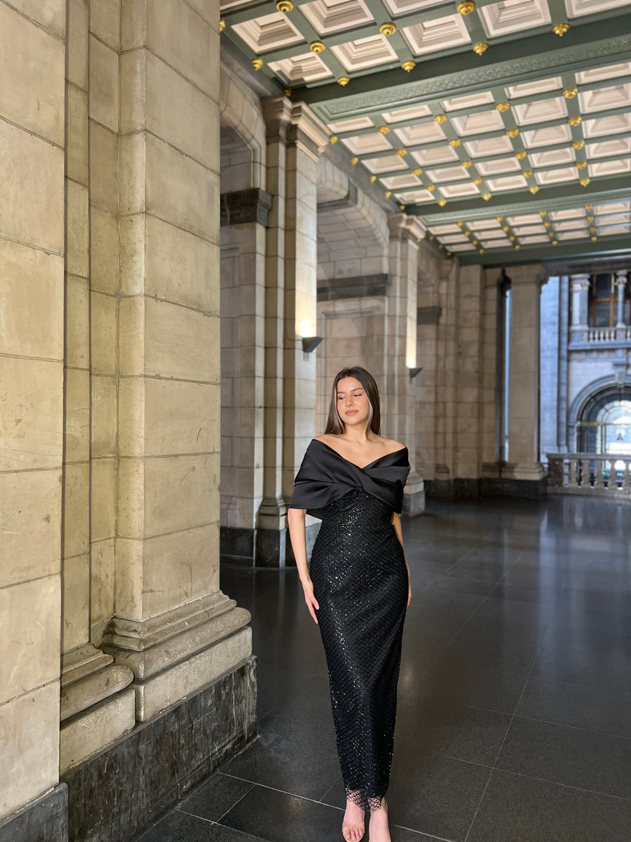 The Dania dress black – Leyna Dresses