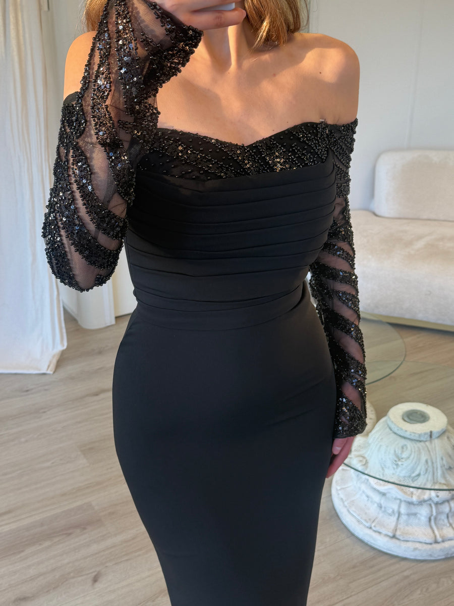 The Nevah dress black – Leyna Dresses