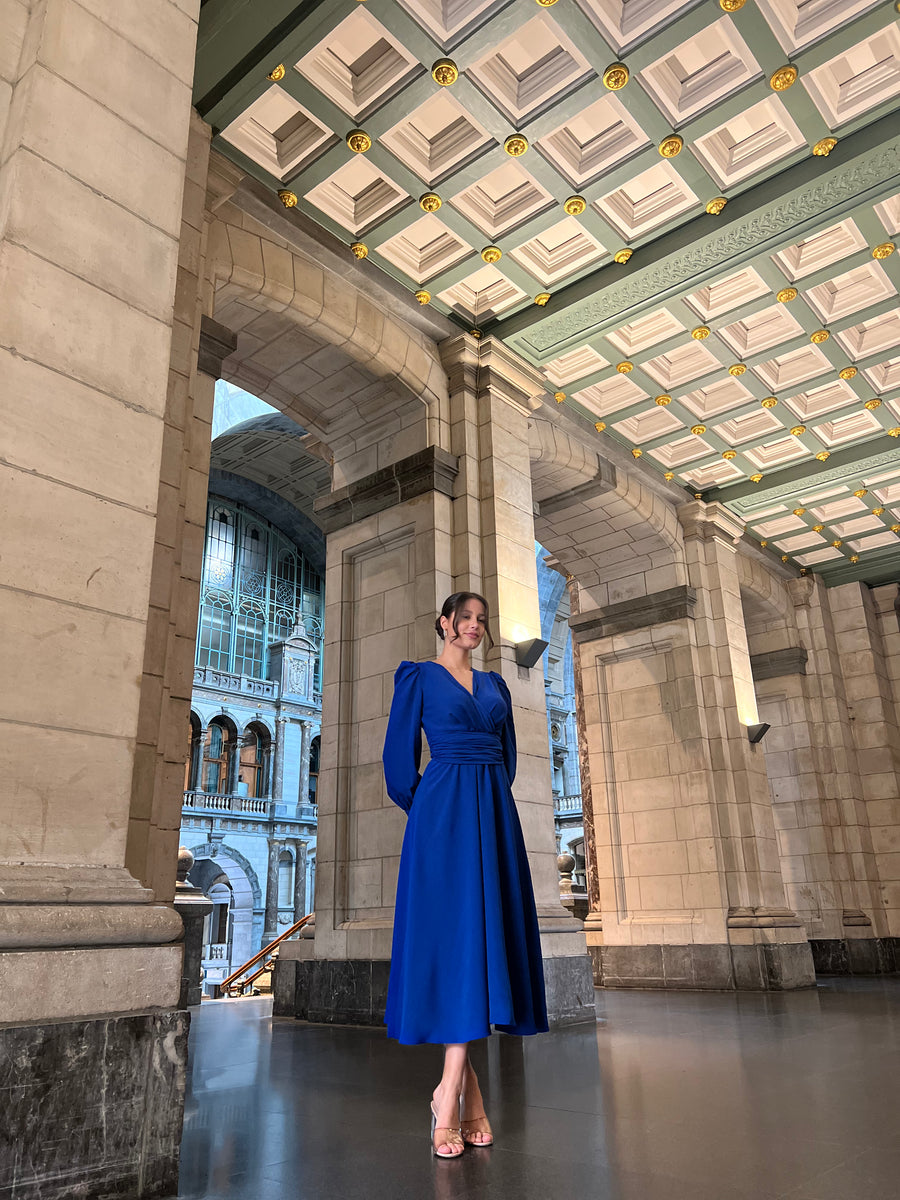 The Alya dress blue – Leyna Dresses